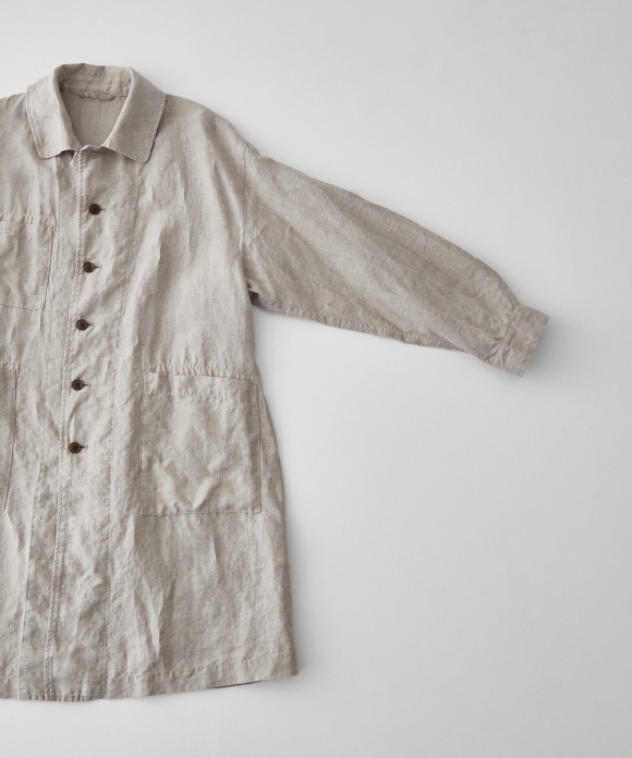 Black Hemp Duster Coat｜nest Robe International Online Store