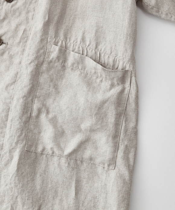 Black Hemp Duster Coat｜nest Robe International Online Store