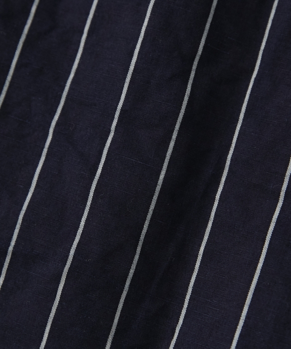 Cotton Linen Indigo Stripe Weather Cloth Shirt｜nest Robe International ...